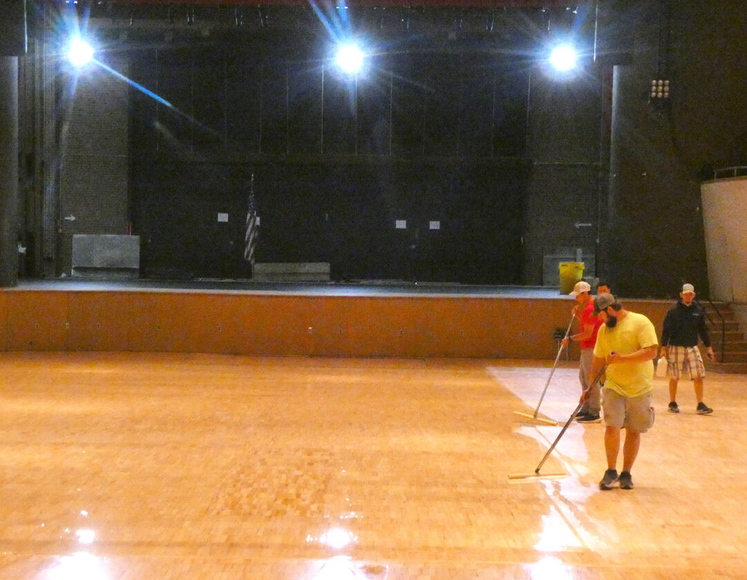 Packard Music Hall refurbishes floor | News, Sports, Jobs - The Vindicator